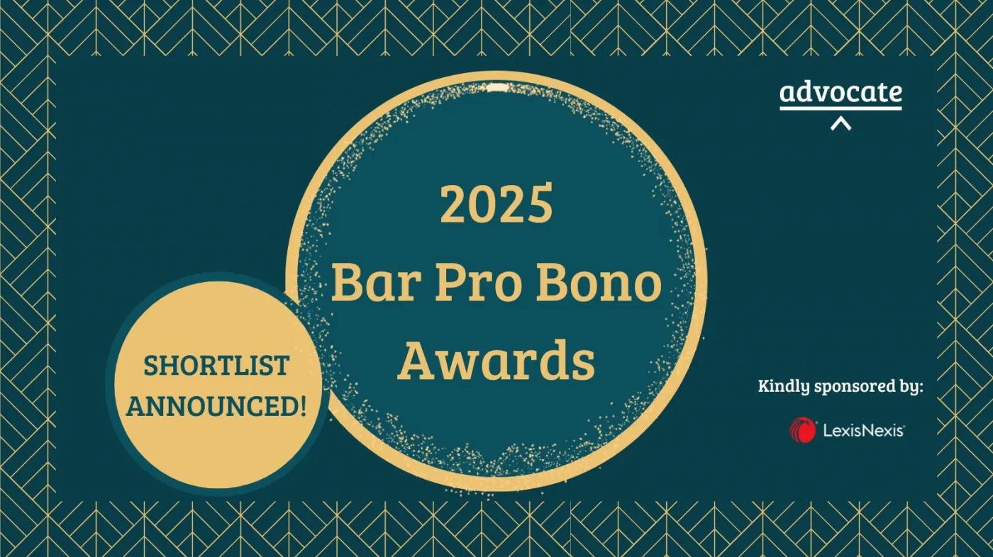 Shortlist announced for the 2025 Bar Pro Bono Awards